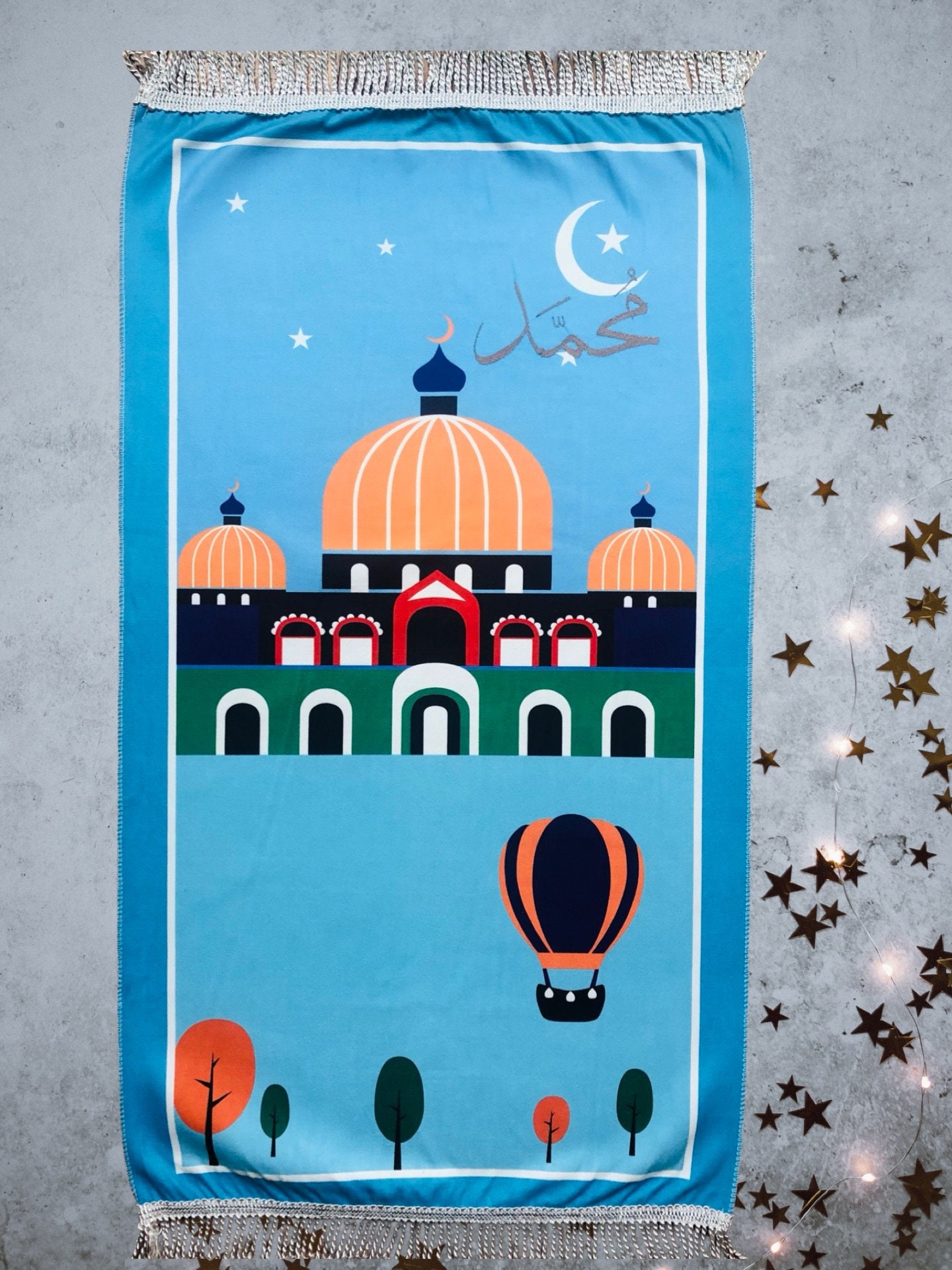 Kids Prayer Mat Muslim, Children Prayer Rug, Janamaz for Kids, Islamic ...