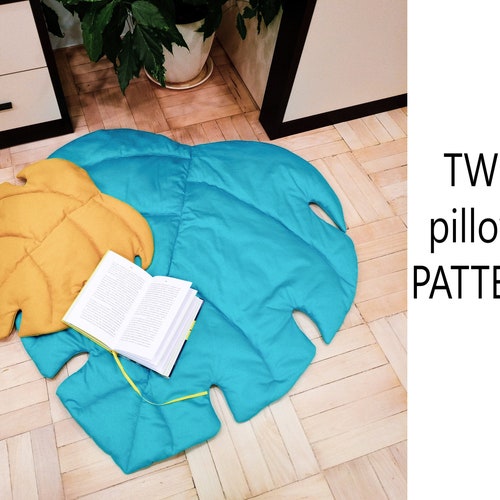 Leaf Sewing Pattern TWO Sizes Easy Diy Succulent Pillows for - Etsy