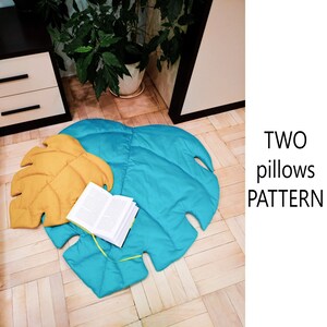 Leaf Sewing Pattern TWO Sizes Easy Diy Succulent Pillows for - Etsy