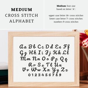 Cross Stitch Pattern Old English Alphabet | Vintage Calligraphy Cross ...