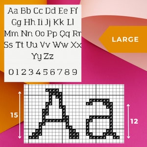 Cross Stitch Alphabet Pattern Cross Stitch Numbers Cross - Etsy