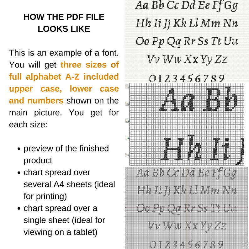 Modern Cross Stitch Alphabet Cartoon Cross Stitch Pattern of - Etsy