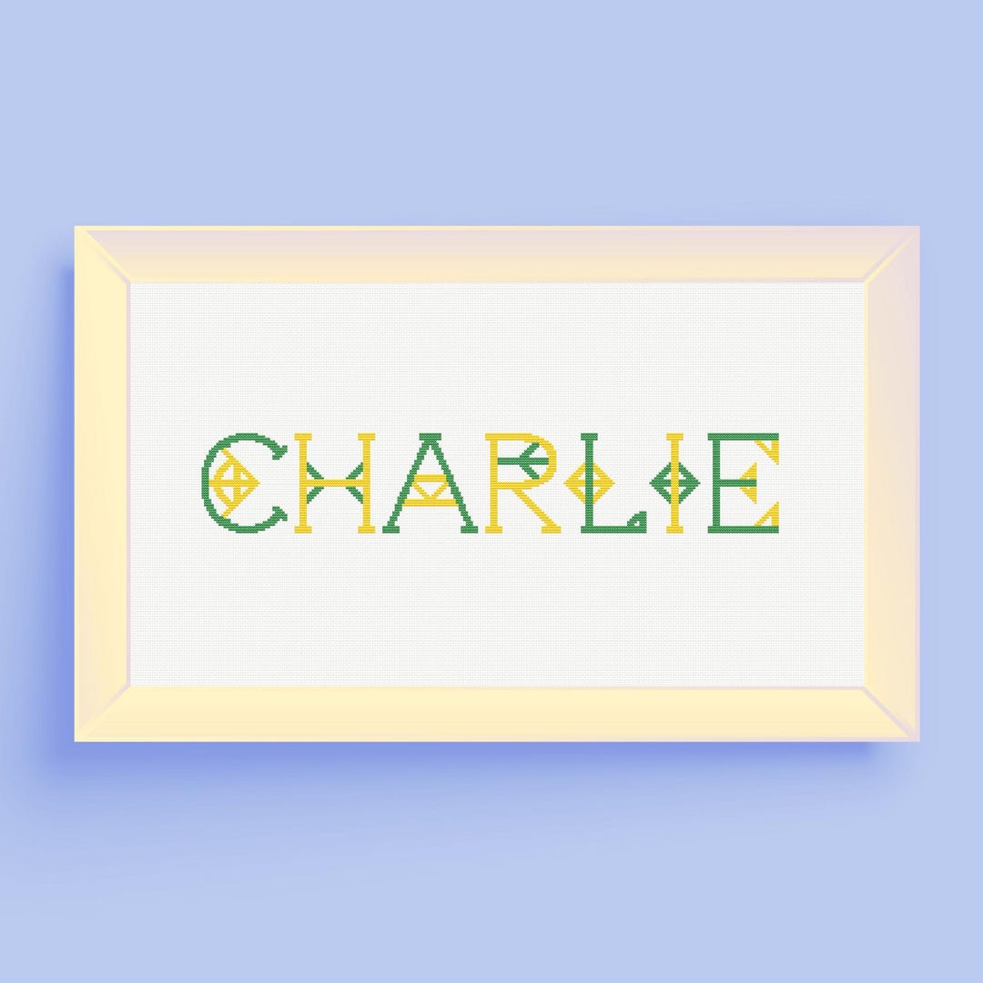 Name Cross Stitch Pattern, Personalized Name Embroidery Pattern, Custom ...