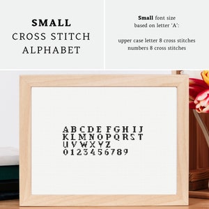 Full Alphabet Cross Stitch Pattern With Numbers, Cross Stitch Letters ...