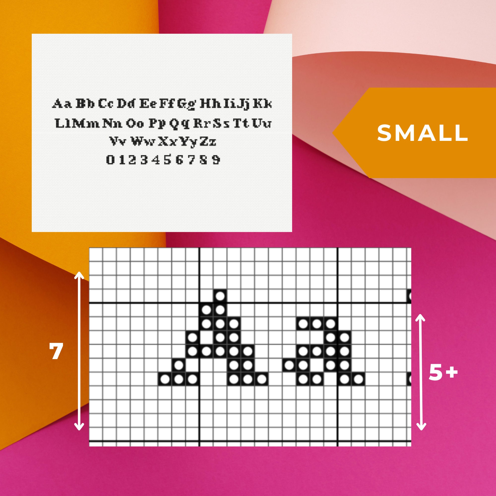 Classic Cross Stitch Alphabet Pattern for Embroidery Diy Gift Counted ...