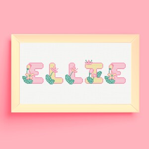 Personalized Name Cross Stitch Pattern, Custom Name Cross Stitch ...