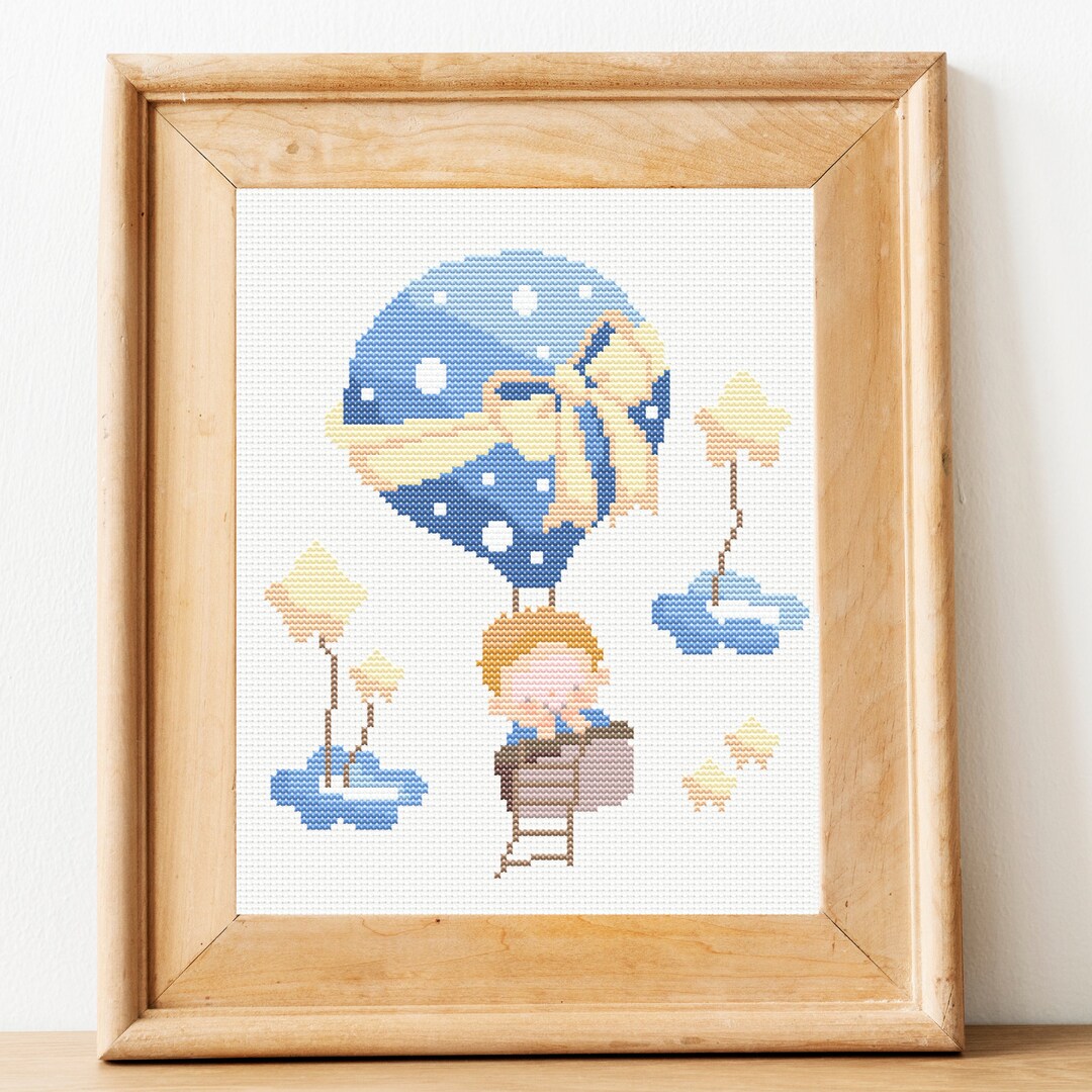 Baby Cross Stitch Pattern Cute Boy Cross Stitch Design Modern ...