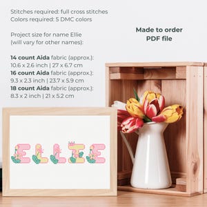 Personalized Name Cross Stitch Pattern, Custom Name Cross Stitch ...