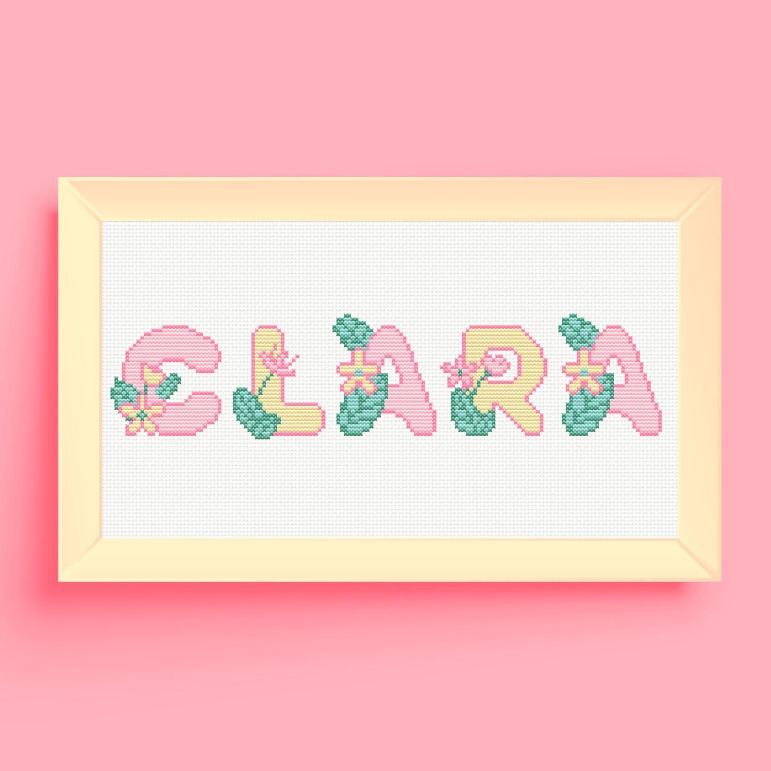 Personalized Name Cross Stitch Pattern, Custom Name Cross Stitch ...