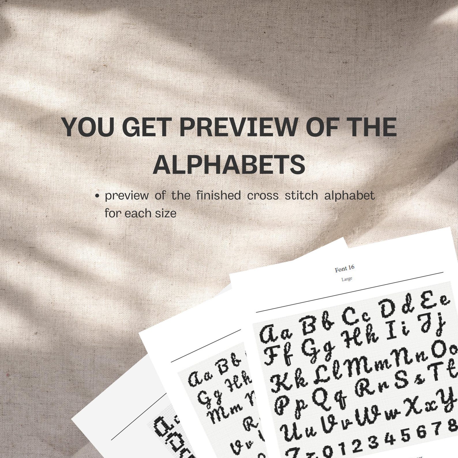 Cross Stitch Pattern Old English Alphabet | Vintage Calligraphy Cross ...