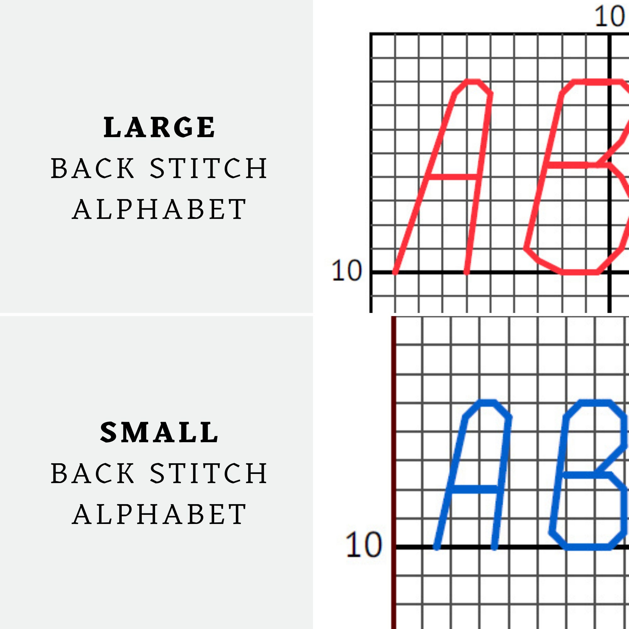 Back Stitch Embroidery Font Pattern, Back Stitch Full Alphabet ...