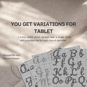 Cross Stitch Pattern Old English Alphabet | Vintage Calligraphy Cross ...