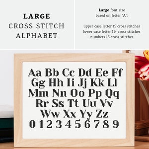 Classic Cross Stitch Alphabet Pattern for Embroidery Diy Gift | Counted ...