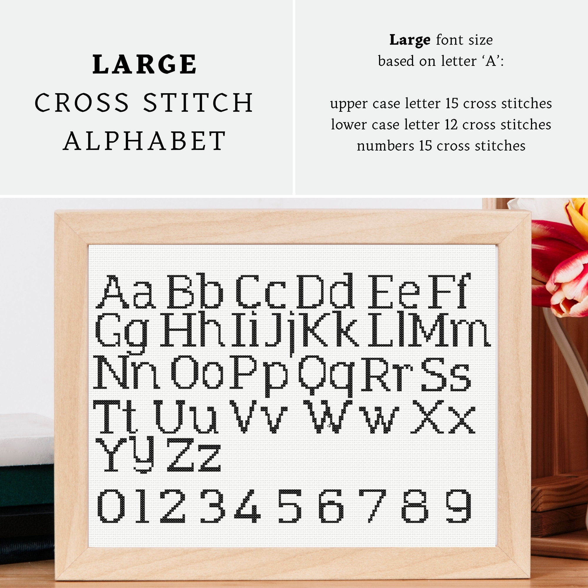 Cross Stitch Alphabet Pattern, Cross Stitch Numbers, Cross Stitch ...