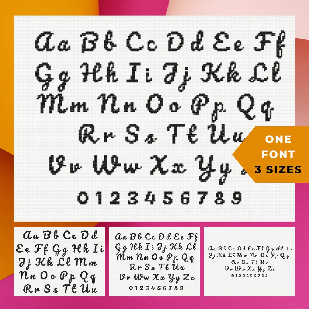 Cross Stitch Pattern Old English Alphabet Vintage - Etsy