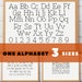 Handwritten Cross Stitch Alphabet Pattern | Set of Three Sizes ...
