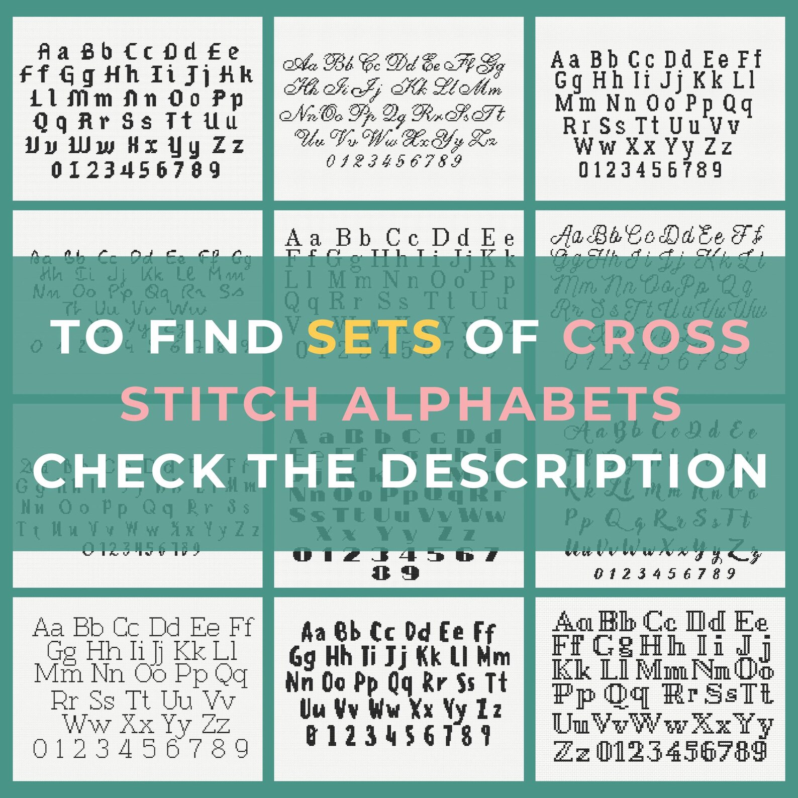 Cross Stitch Alphabet Pattern, Cross Stitch Numbers, Cross Stitch ...