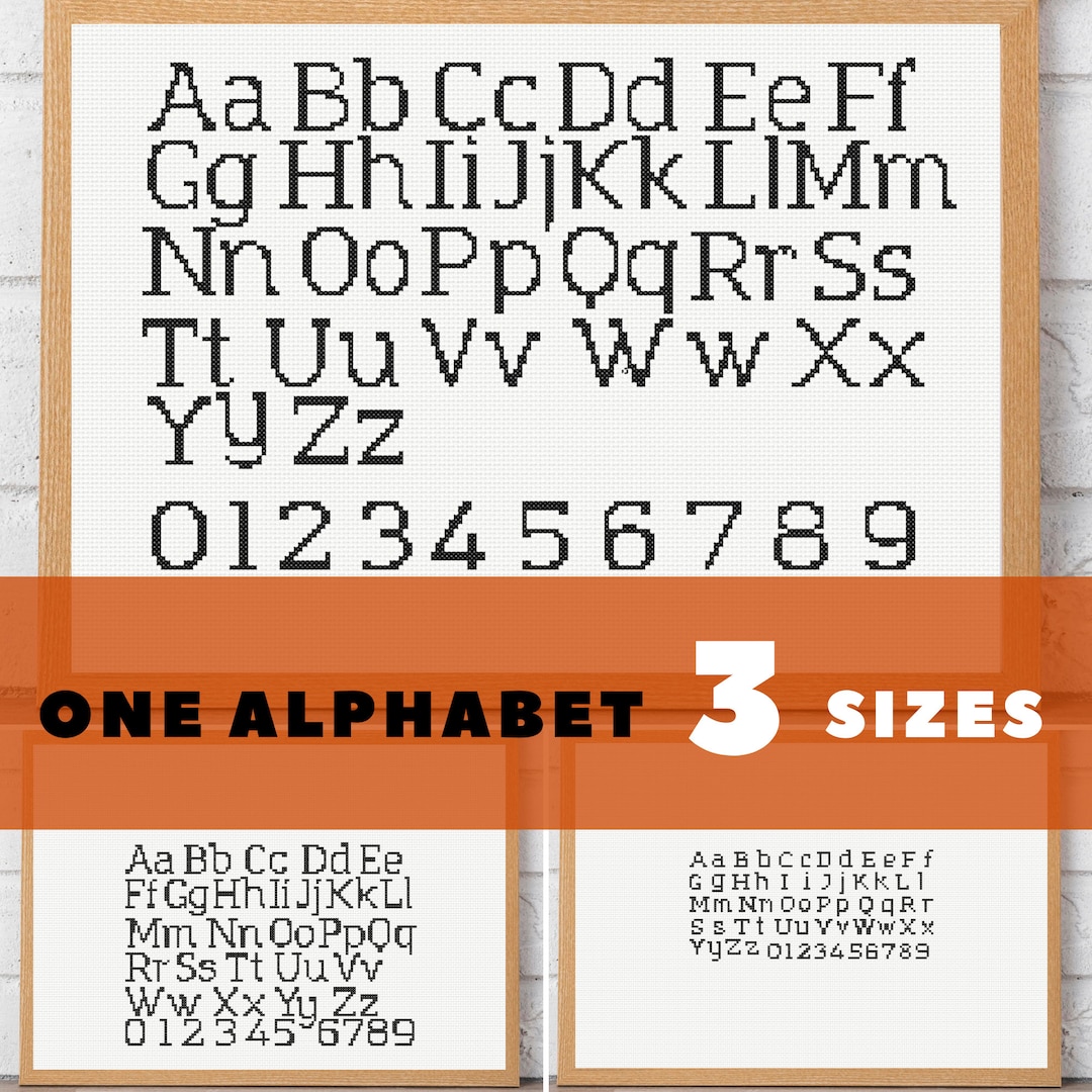 Cross Stitch Alphabet Pattern, Cross Stitch Numbers, Cross Stitch ...
