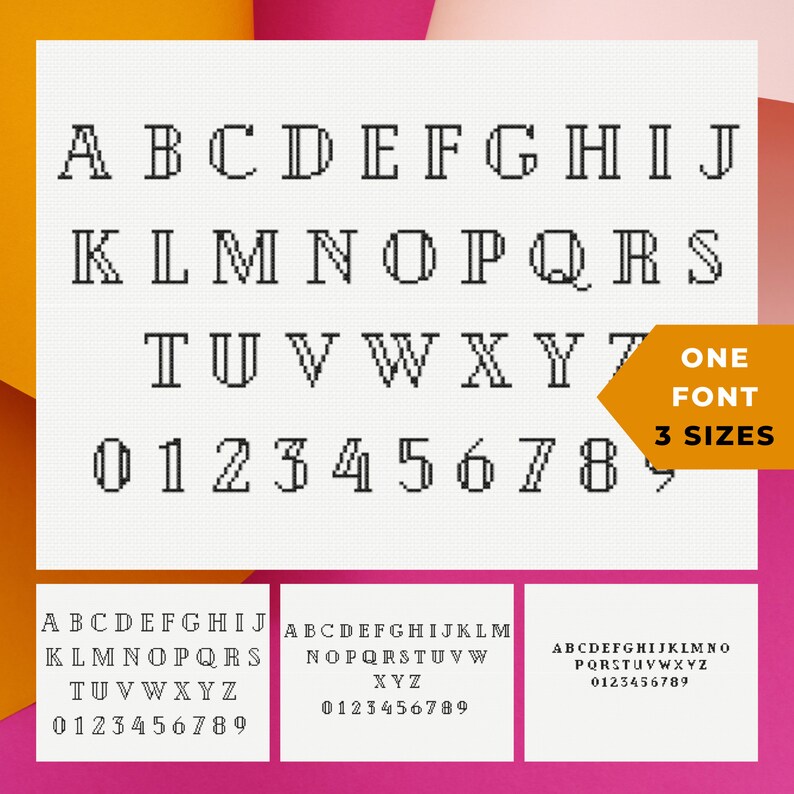 Full Alphabet Cross Stitch Pattern With Numbers Cross Stitch - Etsy