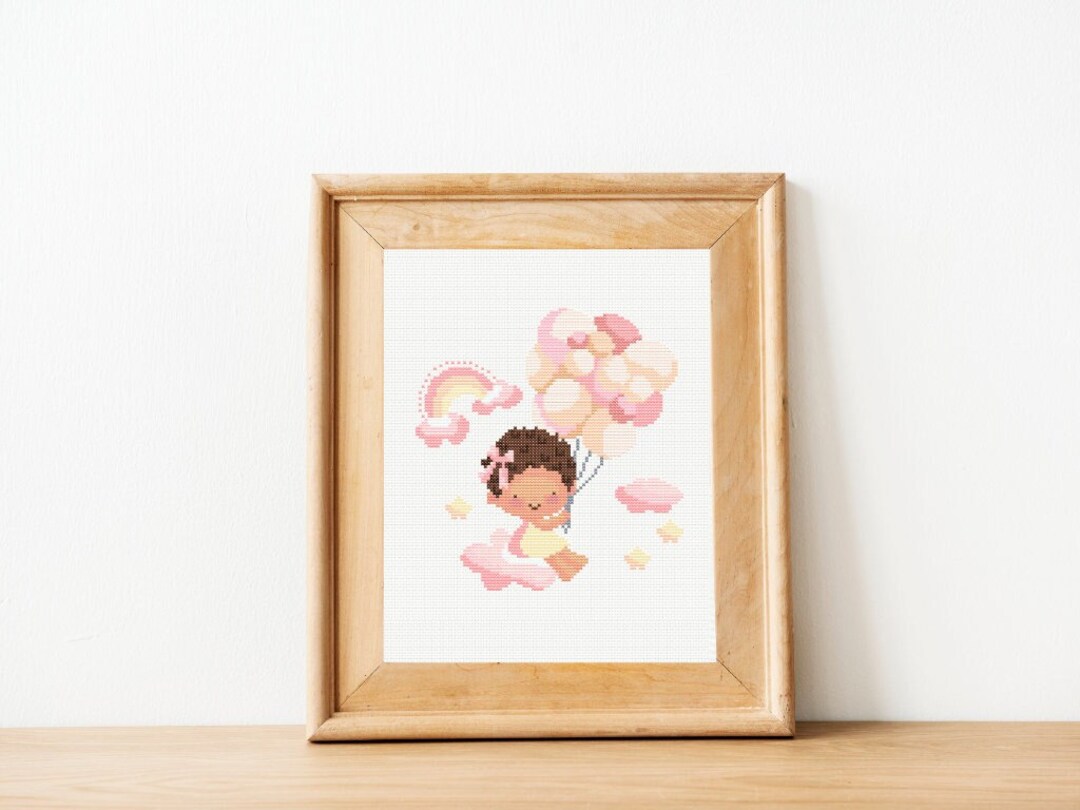 Kids Cross Stitch Pattern Baby Girl Cross Stitch Embroidery - Etsy