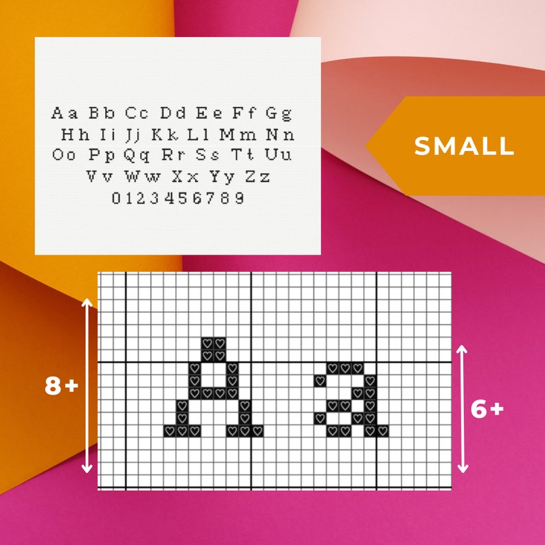 Easy Cross Stitch Alphabet Pattern, Full Alphabet Cross Stitch Chart ...