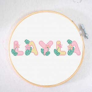 Personalized Name Cross Stitch Pattern, Custom Name Cross Stitch ...