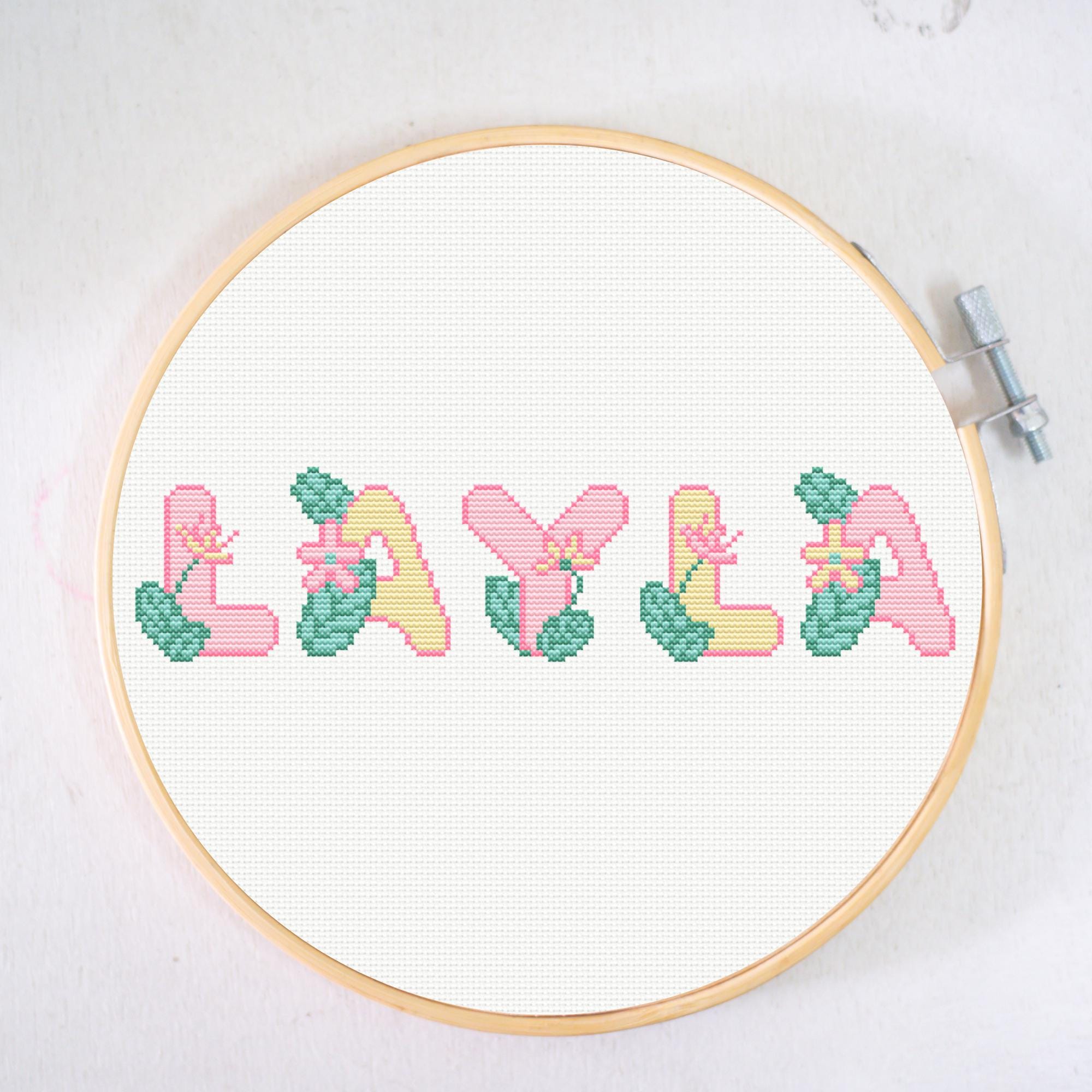 Personalized Name Cross Stitch Pattern, Custom Name Cross Stitch ...
