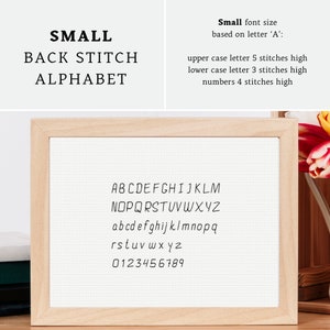 Back Stitch Embroidery Font Pattern, Back Stitch Full Alphabet ...