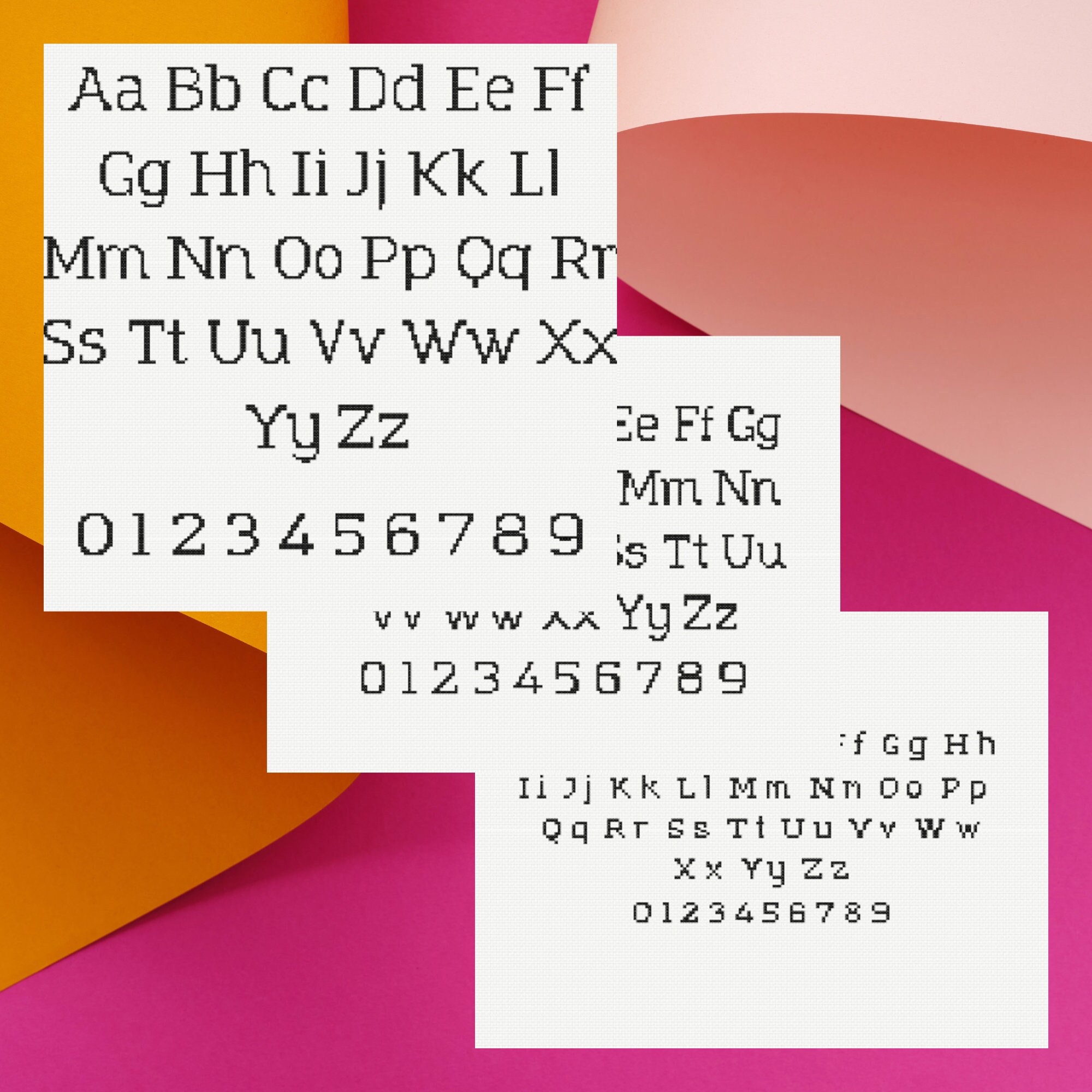 Cross Stitch Alphabet Pattern, Cross Stitch Numbers, Cross Stitch ...