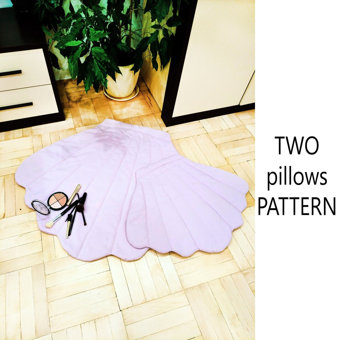 Two Sizes Shell Pillow PDF Pattern Easy Sewing Diy for - Etsy