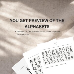 Full Alphabet Cross Stitch Pattern With Numbers, Cross Stitch Letters ...