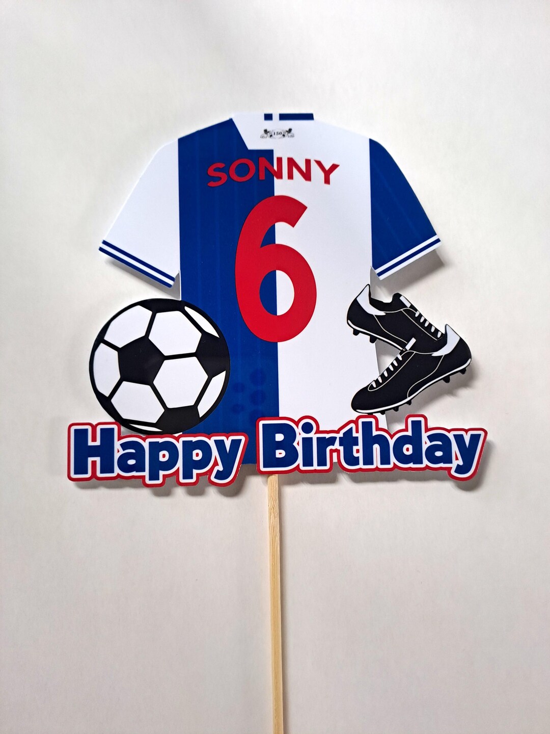 Blackburn Rovers Cake Topper 25/26 Style Personalised Football Cake ...