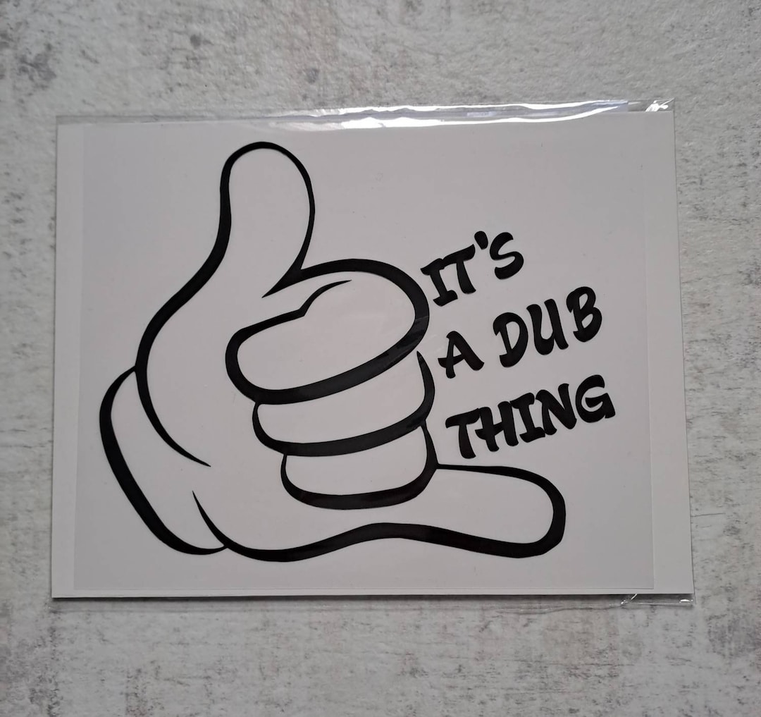 Vw Camper Dub Decal. VW Wave Sticker. VW Vinyl. Campervan - Etsy