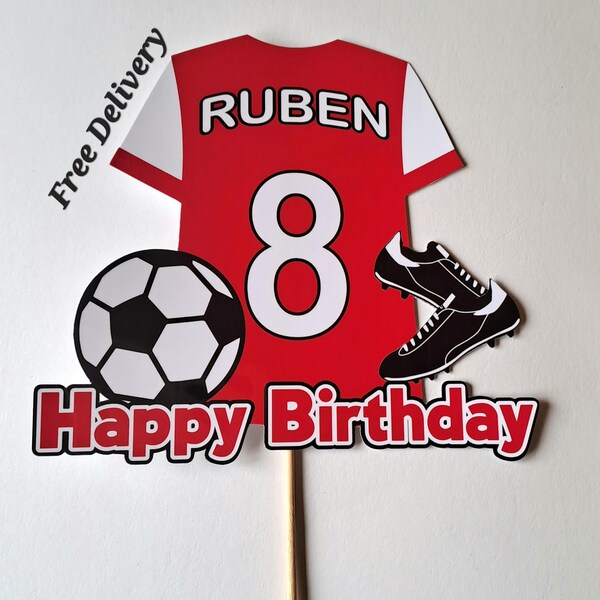 Arsenal Cake Topper - Etsy UK
