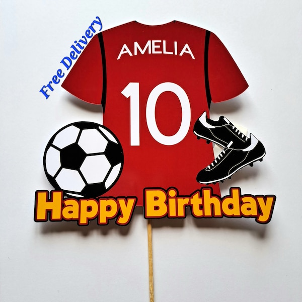 Manchester United Cake Topper - Etsy UK