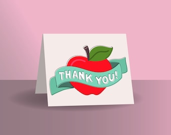Teacher Thank You Card- DIGITAL - Etsy