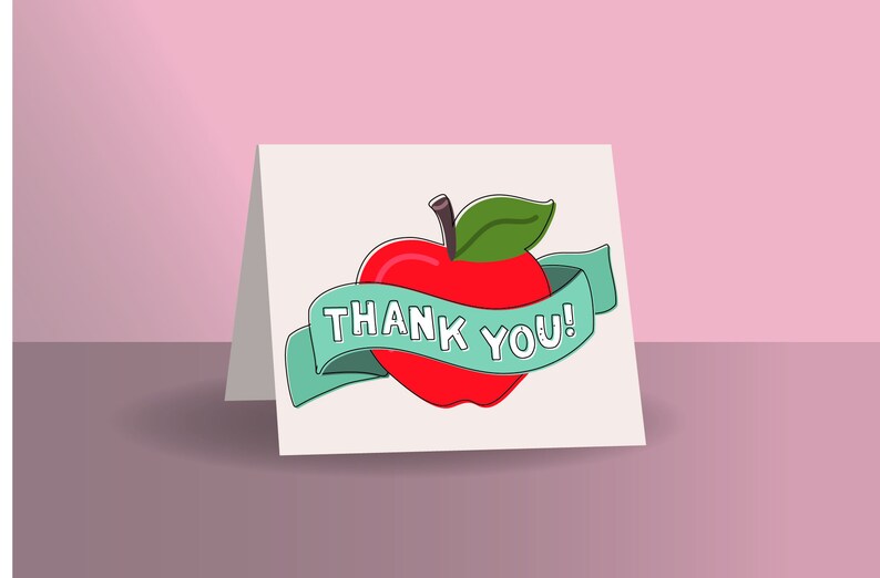 Teacher Thank You Cards Digital Download End of Year Card Teacher ...
