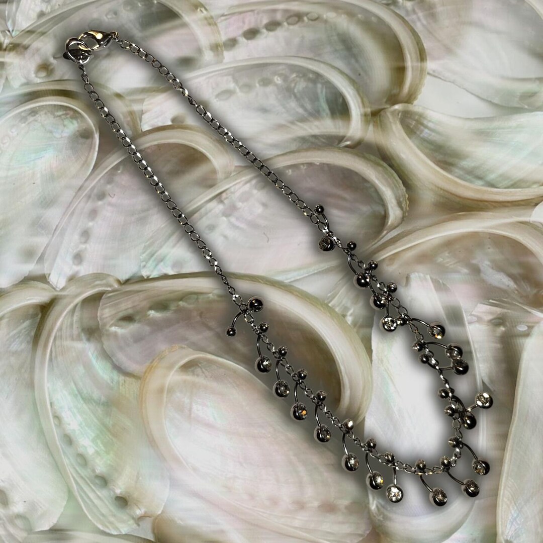 SIREN Stainless Steel Pierced Necklace Chain | Dark Fairycore ...