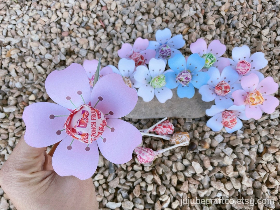 Spring Flower Lollipop Holder, Valentine’s Day Classroom Gift (style2_1 ...