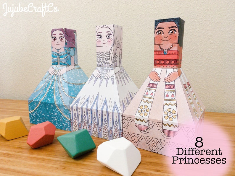 3D Coloring Page : Diseny Princesses - Etsy