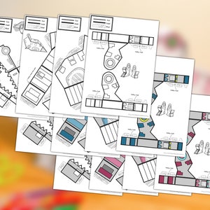 3D Coloring Page : Robo Rex - Etsy