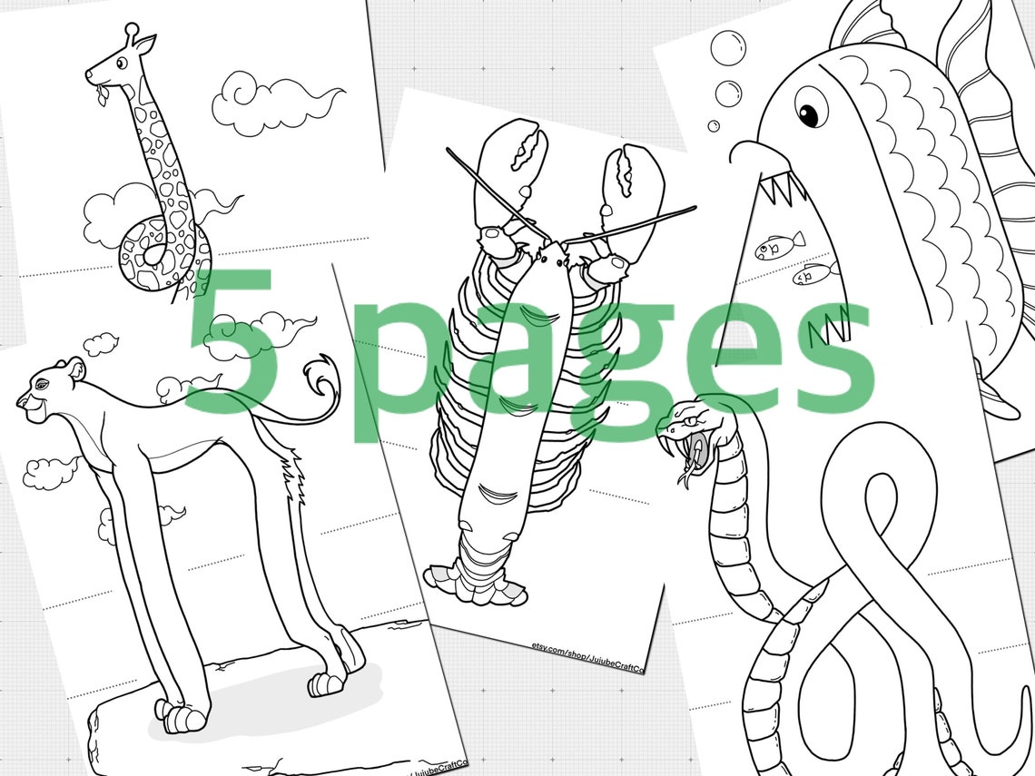 Folding Paper Craft : Strange Animals - Etsy