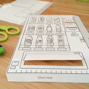 Vending Machine Coloring Page - Etsy