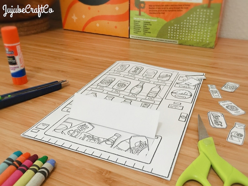 Vending Machine Coloring Page - Etsy Hong Kong