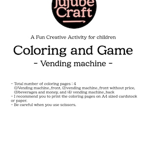 Vending Machine Coloring Page - Etsy