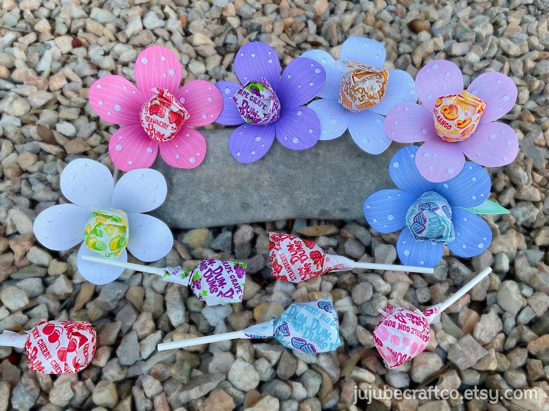 Flower Lollipop Holder, Valentine’s Day Classroom Gift (style1_1 ...