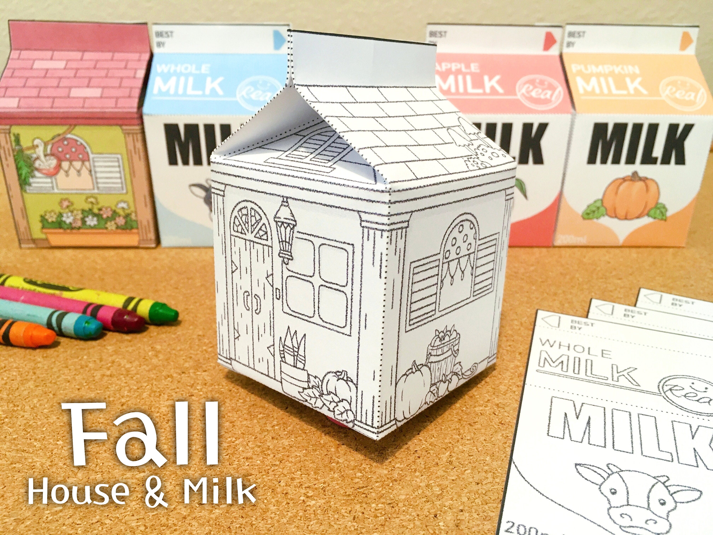 Milk Carton Coloring Page