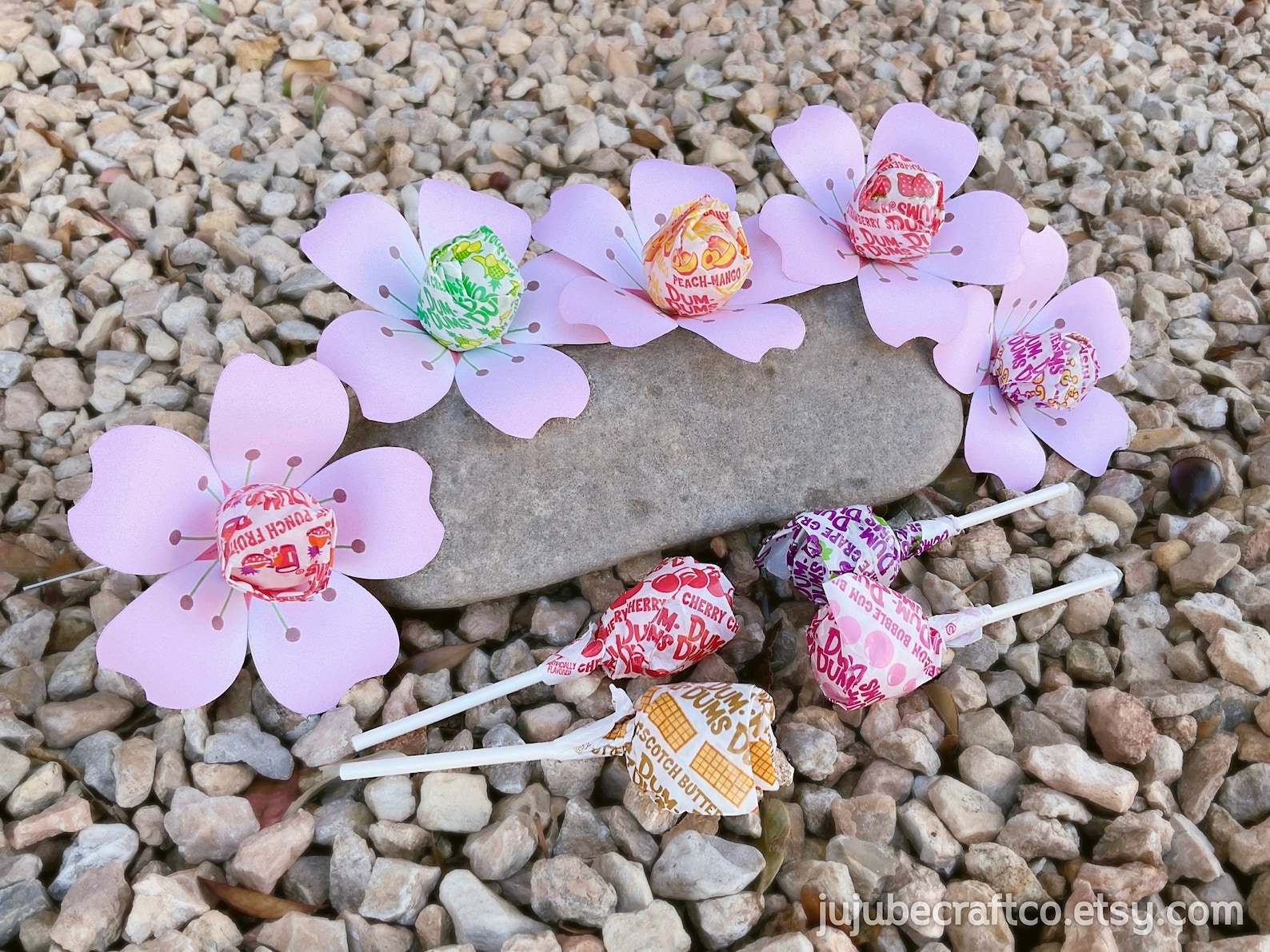 Spring Flower Lollipop Holder Valentines Day Classroom Gift - Etsy
