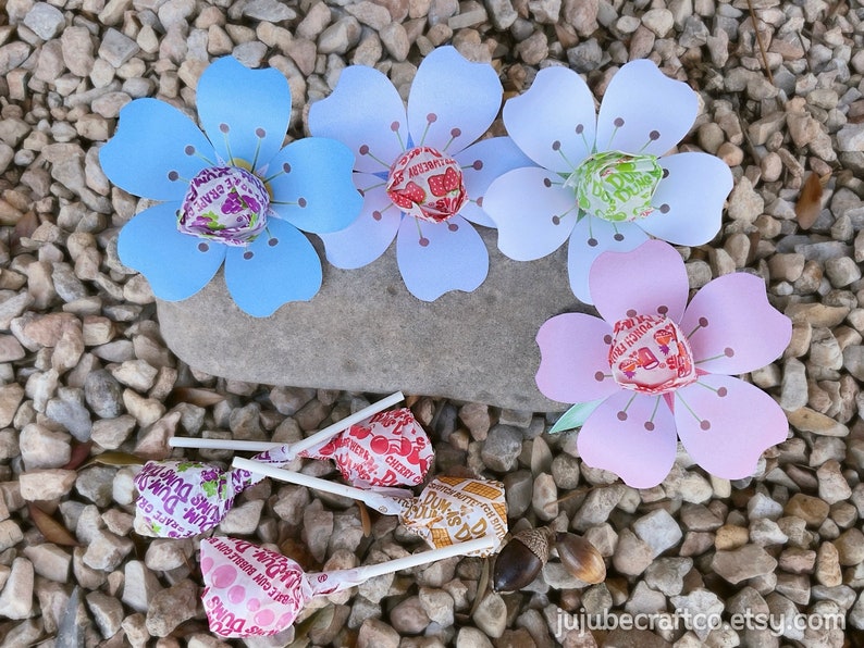 Spring Flower Lollipop Holder, Valentine’s Day Classroom Gift (style2_1 ...
