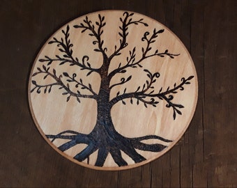 Wood Burning Art Tree - Etsy